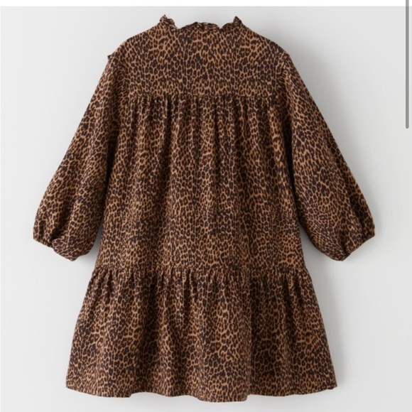 Zara | Dresses | Zara Leopard Print Button Down Dress | Poshmark